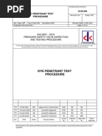 Dye Penetrant Inspection Report | PDF