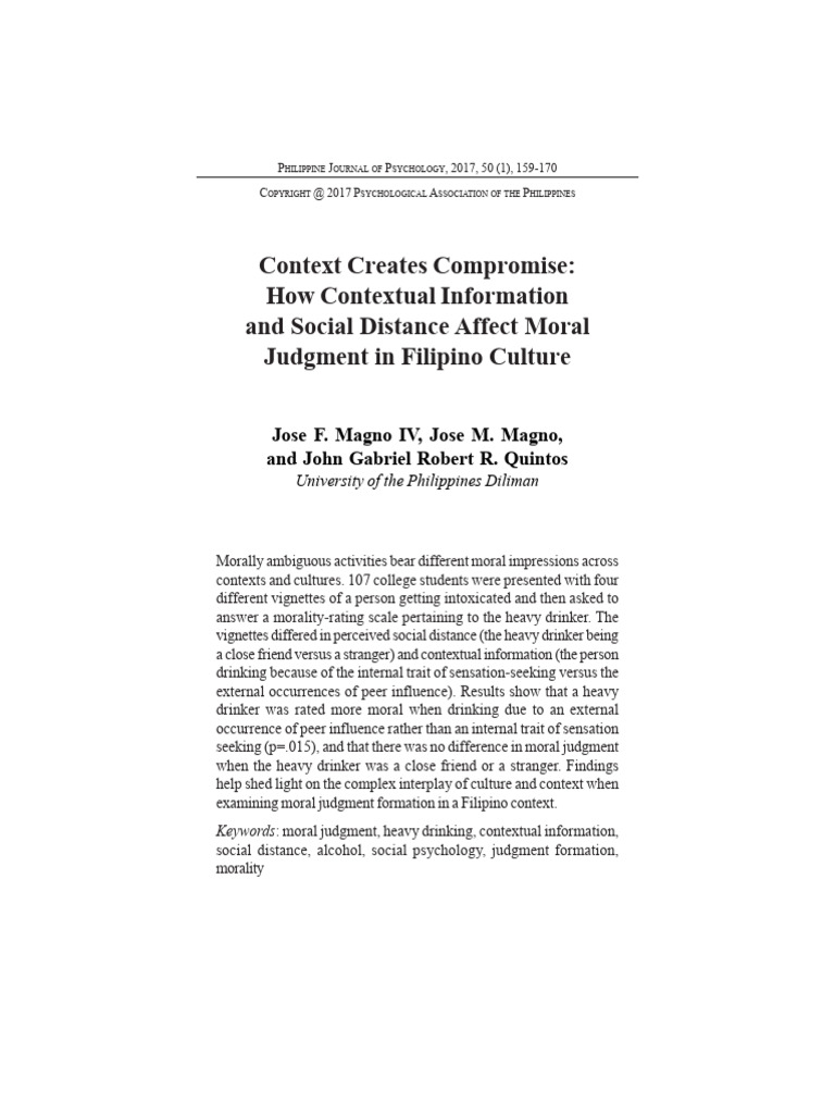 Context Creates Compromise How Contextual Information and Social ...