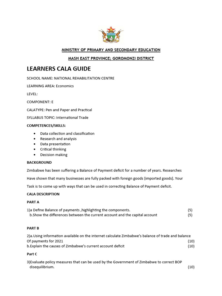 LEARNERS CALA GUIDE Caala e | PDF