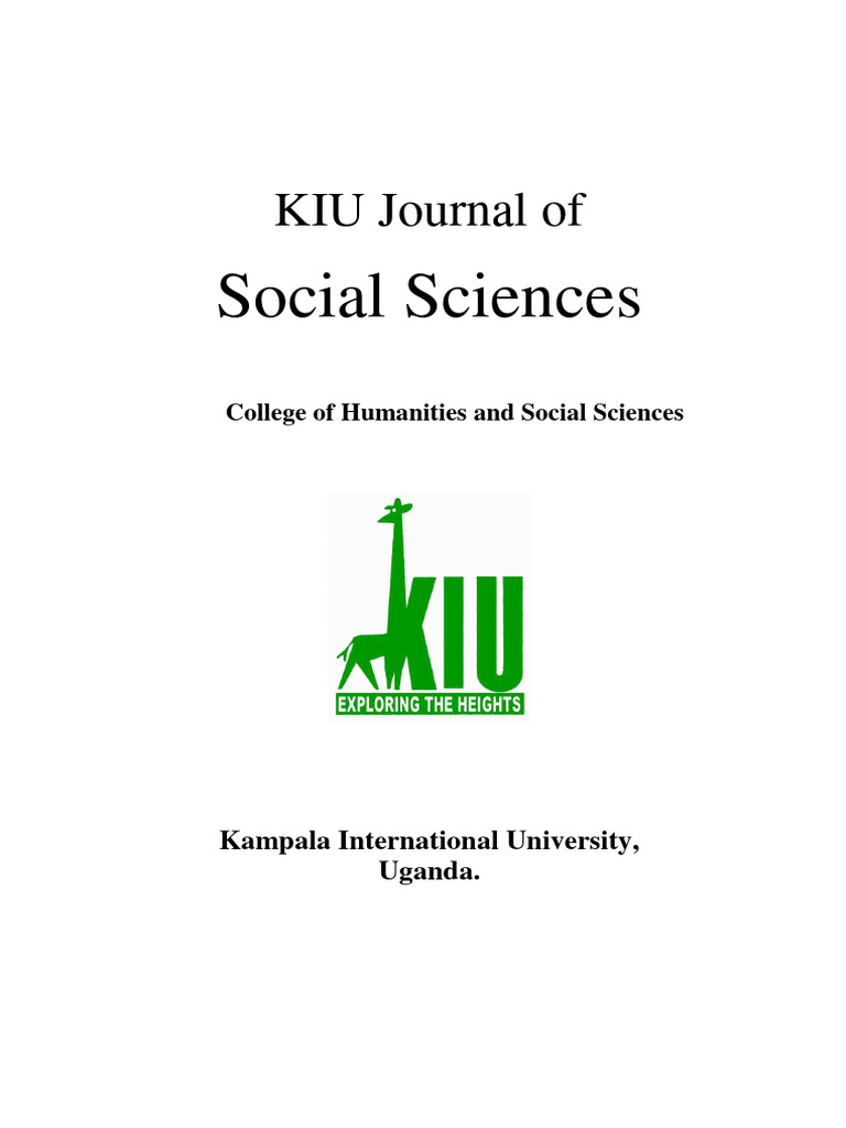 KIU Journal of Social Sciences 2016 | PDF | Cost Of Living | New ...