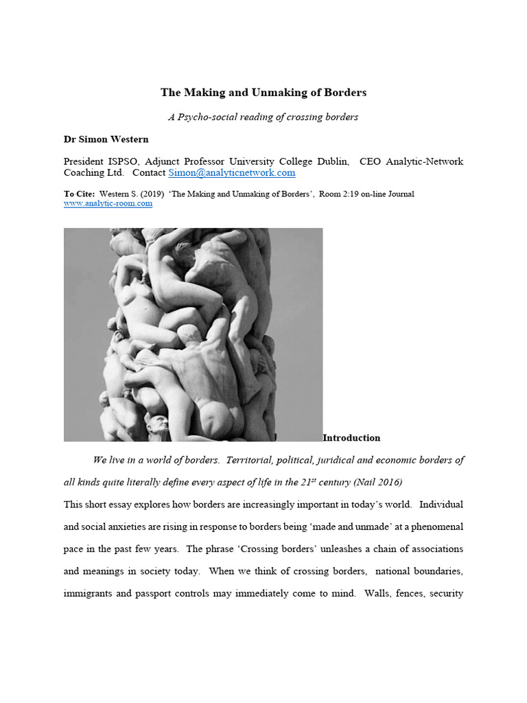 The Fluidity of Modern Borders | PDF | Unconscious Mind | Psychoanalysis