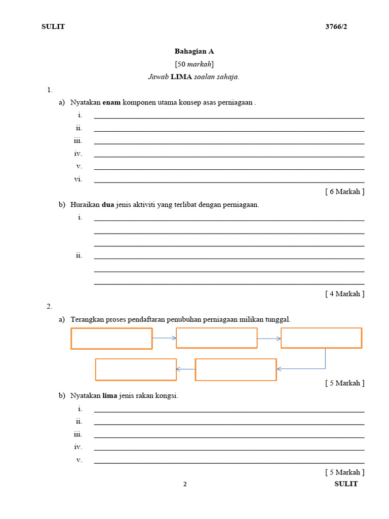 perniagaan ppt 2023 kertas 2 | PDF