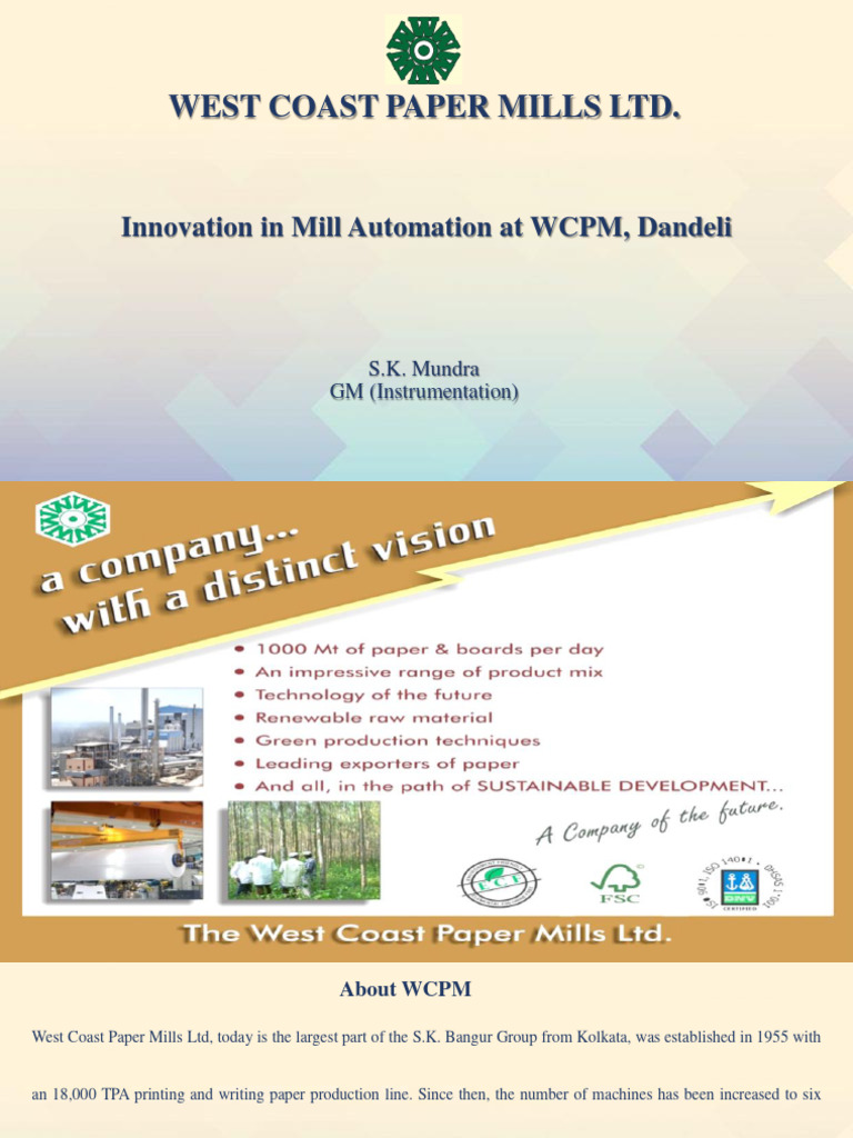 Mill Automation Advances at WCPM | PDF | Relay | Paper
