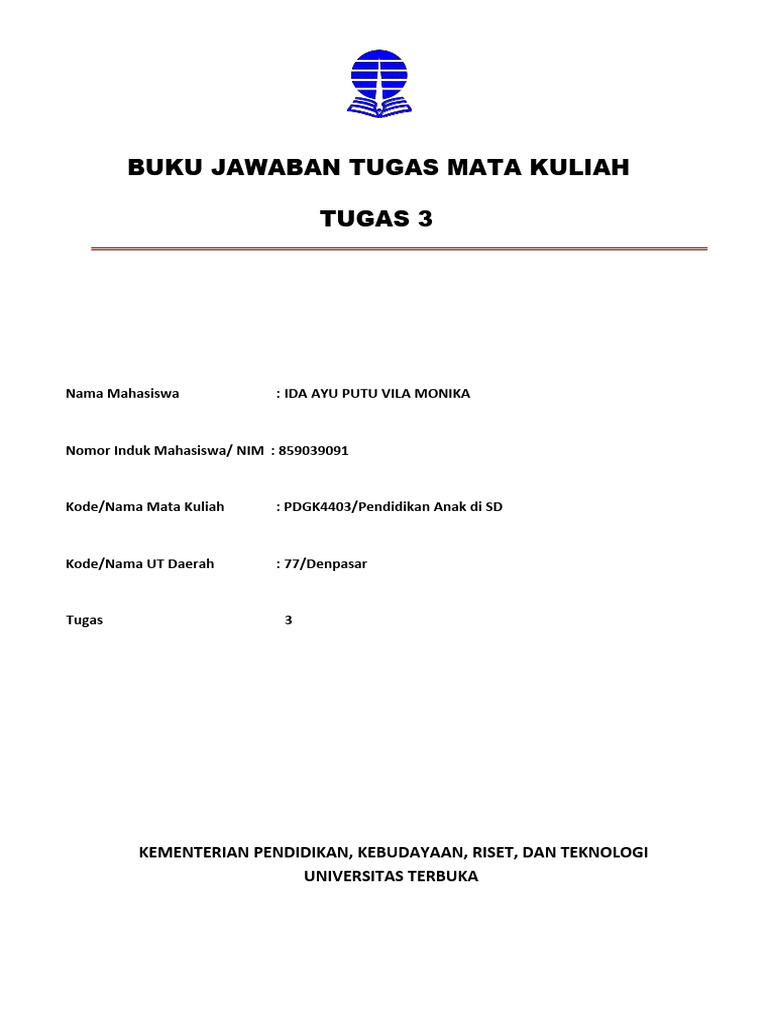 Tugas 3 Pendidikan Anak Di SD | PDF