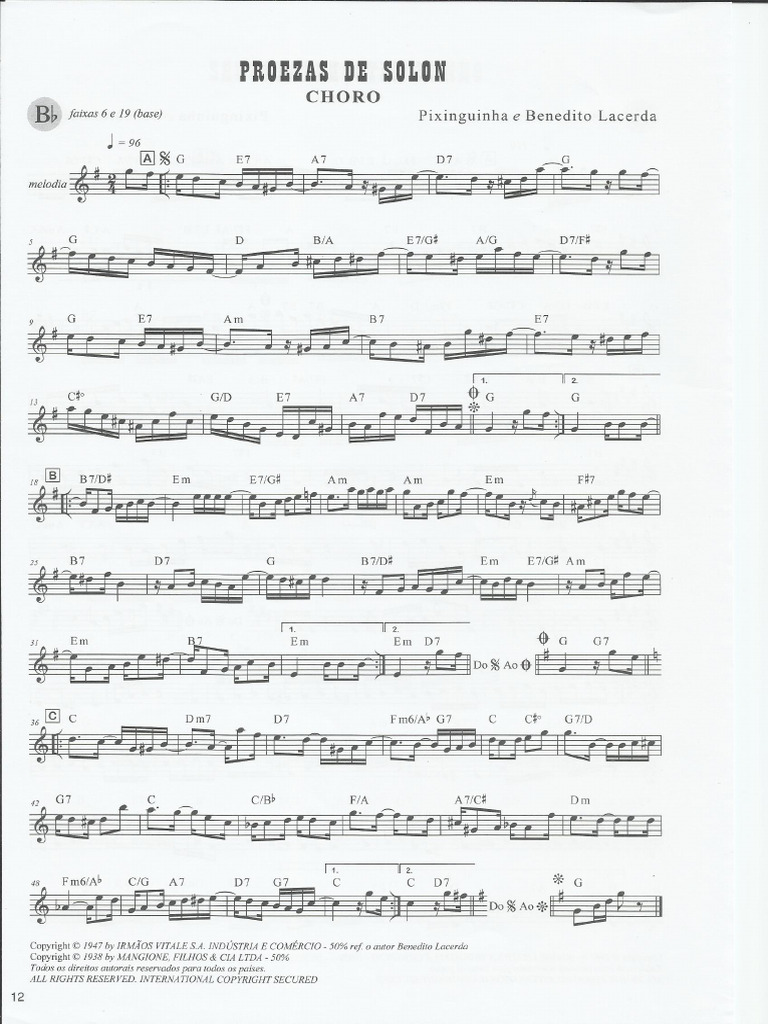 Proezas de Solon - Melodia | PDF