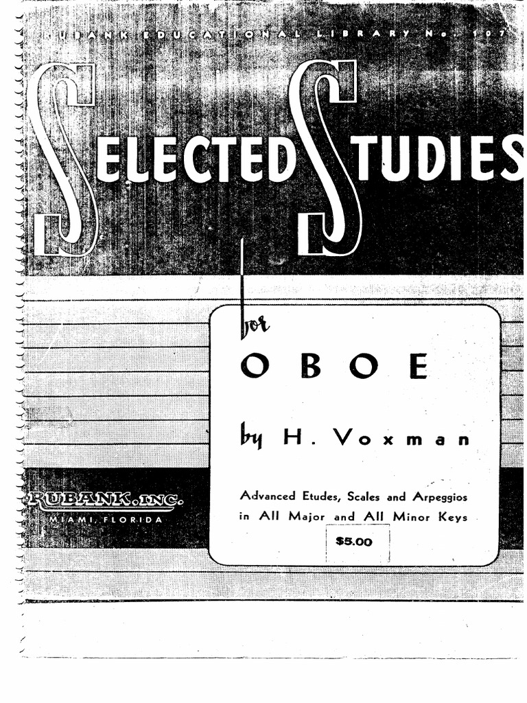 Selected Studies For Oboe by H. Voxman | PDF