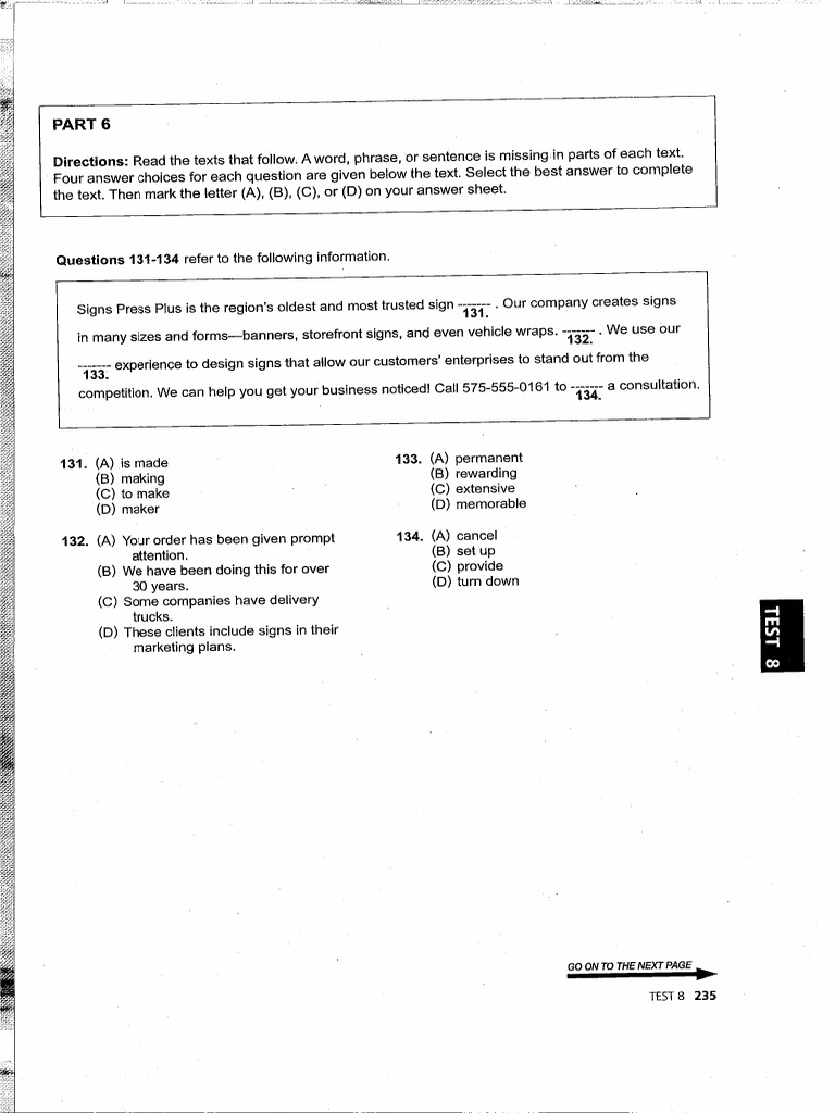Part 6 Test 8 RC Ets2023 | PDF