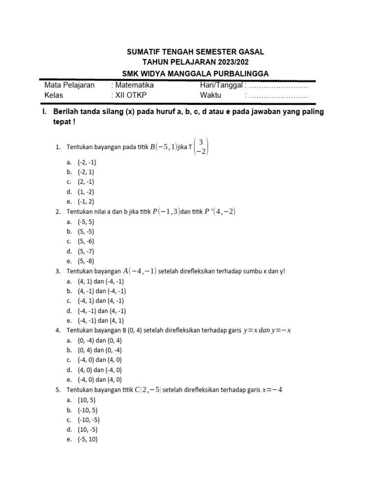 Soal Kelas XII OTKP | PDF | Metode & Bahan Ajar