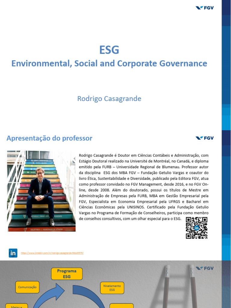 Classificação e Práticas ESG | PDF | Energia renovável | Governança