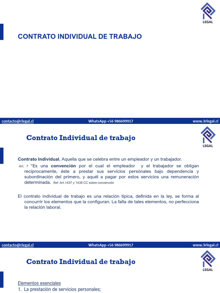 Contrato Individual Trabajo N | PDF