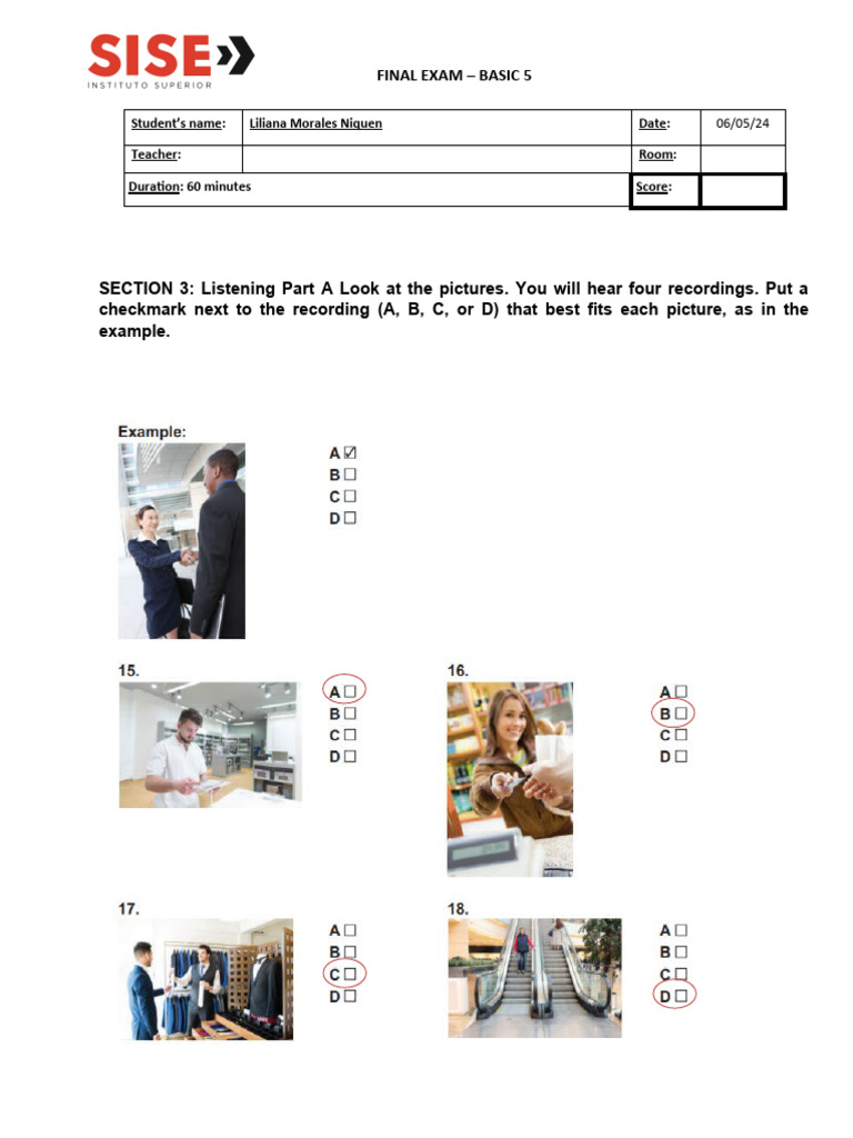 FINAL EXAM (BASIC 5) -CONNECTIVITY-2 | PDF
