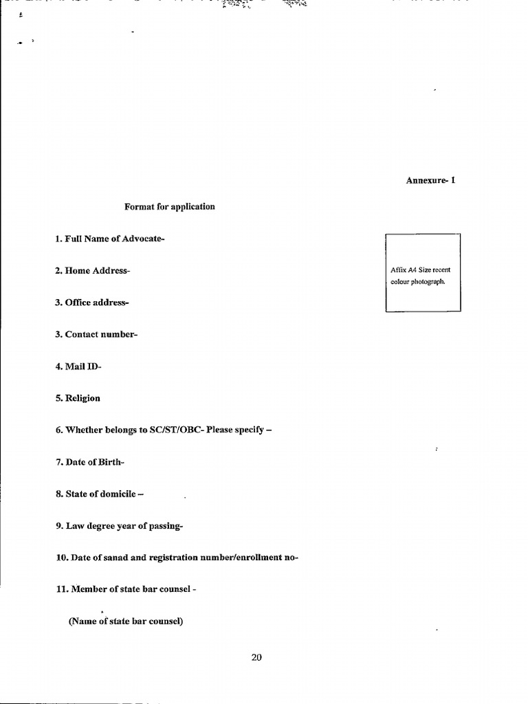 ADVOCATE EMPANELMENT APPLN | PDF