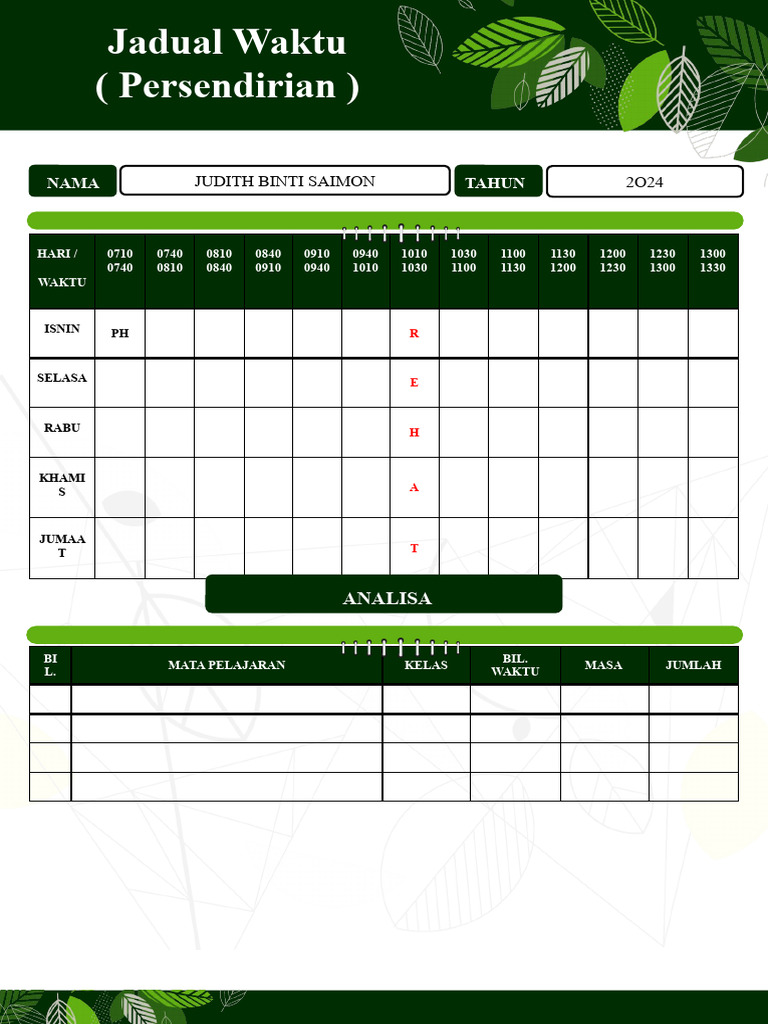Tulang Fail RPH 2024 | PDF