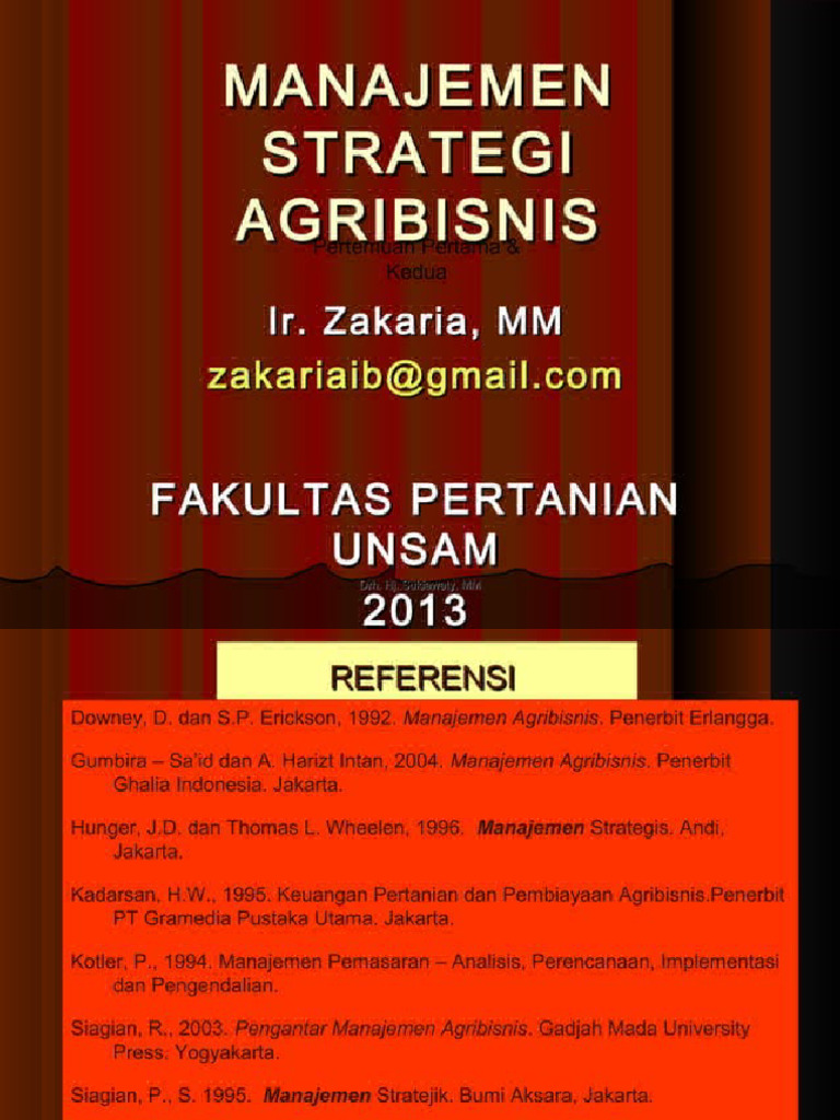 sISTEM Agribisnis | PDF