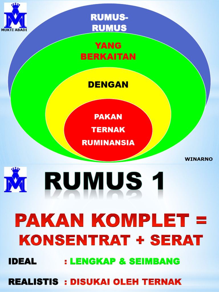 Rumus-Rumus Yang Berkaitan Dengan Pakan | PDF
