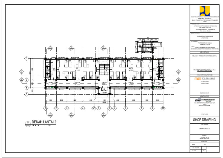 Denah Lantai 2 Rumah Susun 3 Lantai | PDF