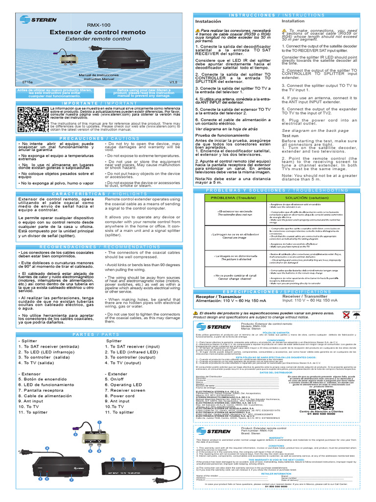 RMX 100 Instr | PDF | Bienes manufacturados | Electricidad
