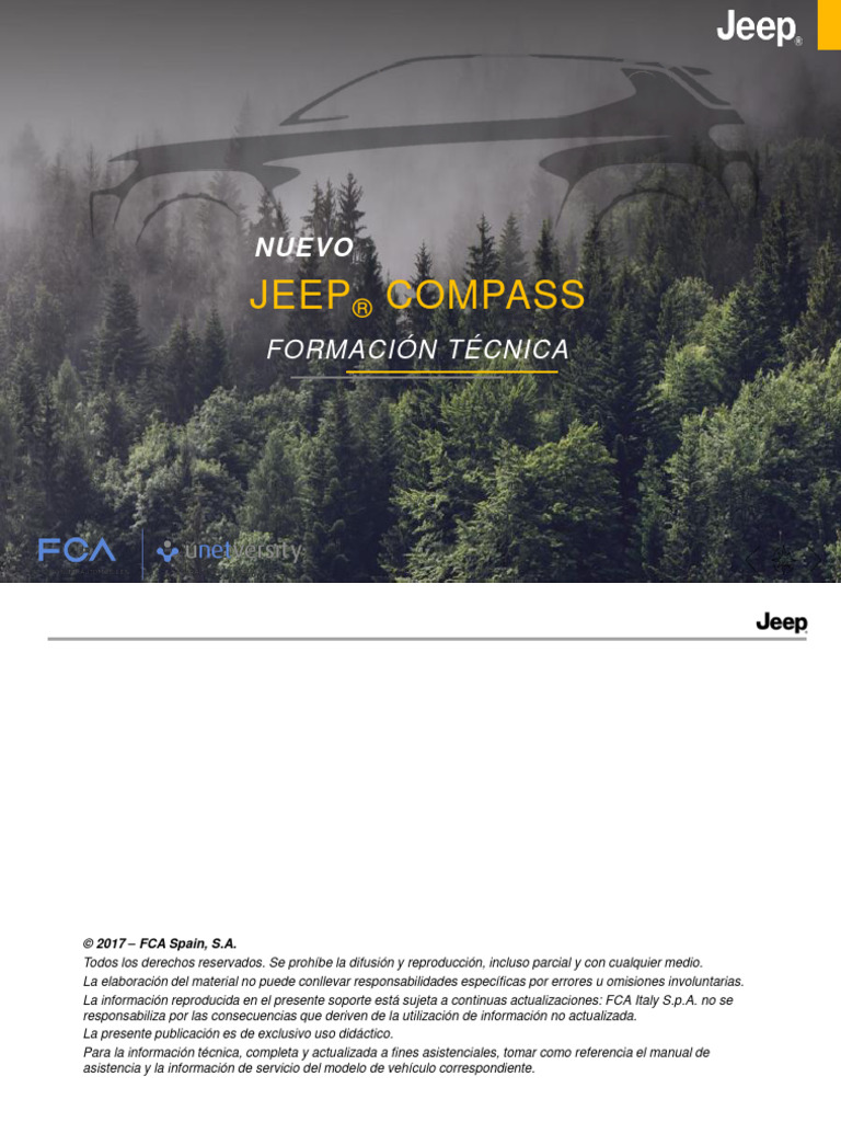 Jeep Compass Formacion Tecnica PDF Free | PDF | Tracción en las cuatro ...