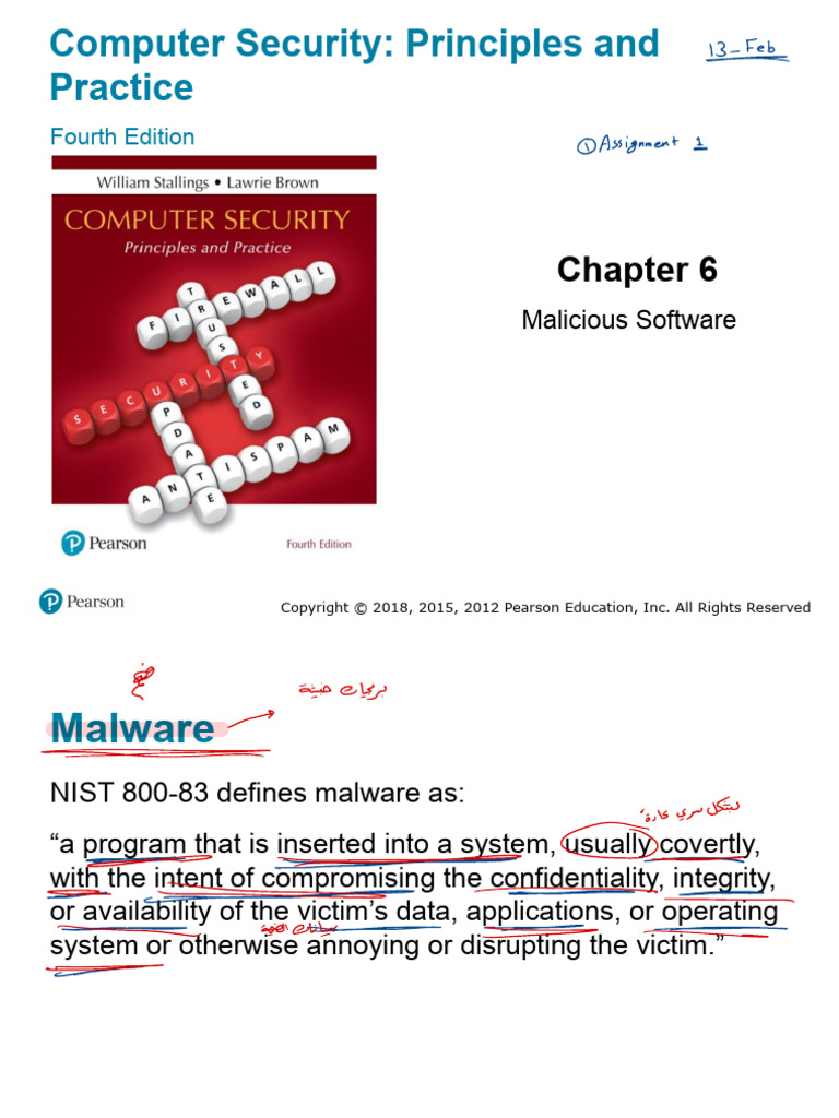 CH06 CH10 Computer Security 1 | PDF | Malware | Computer Virus