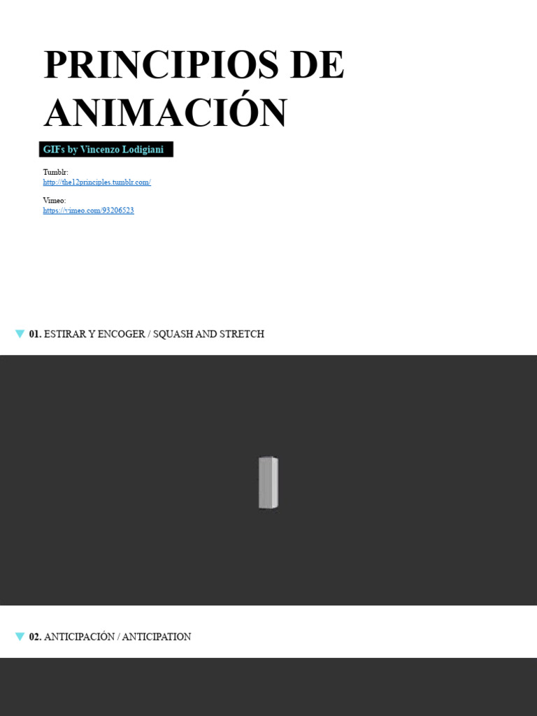 Modulo 02 - Clase 01 - Principios de Animacion | PDF