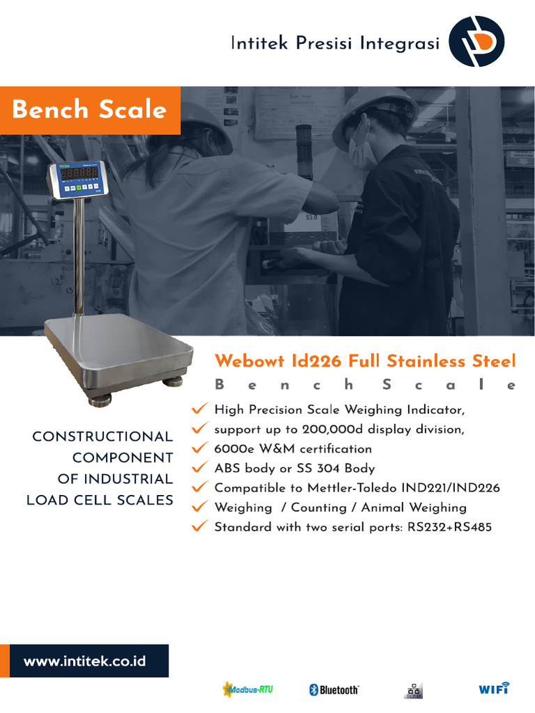 Bench Scale Full Stainless Id 226 SS | PDF