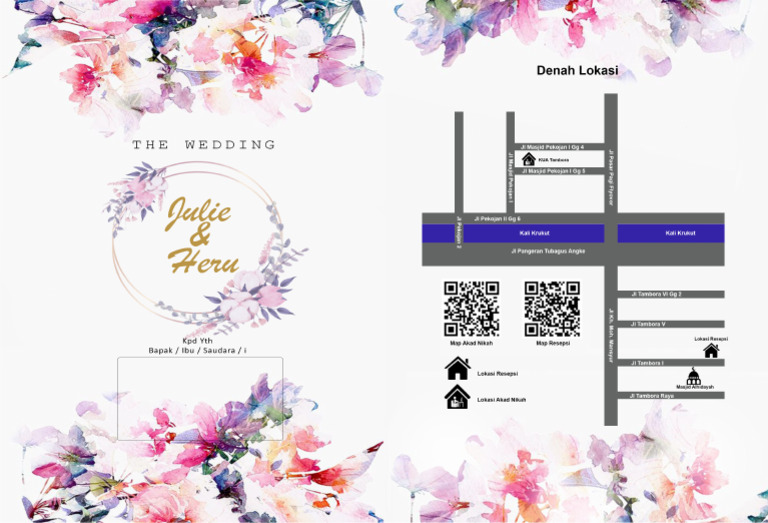 Cover & Maps Undangan Pria | PDF