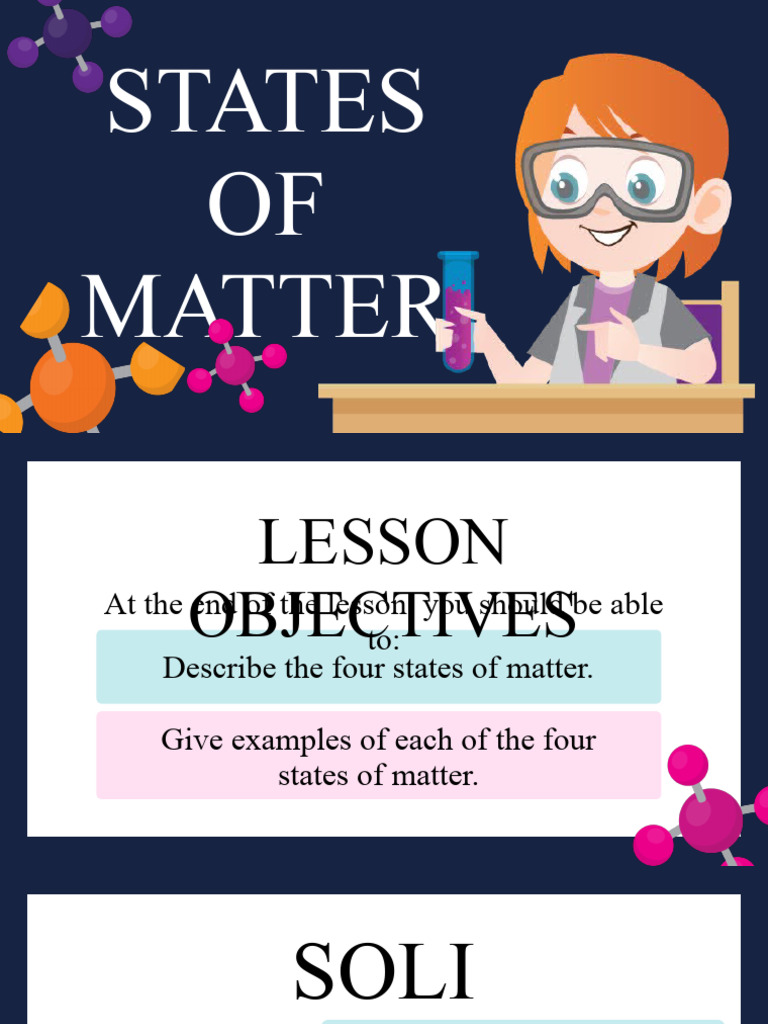 Colorful and Fun Science Presentation - States of Matter Chemistry | PDF