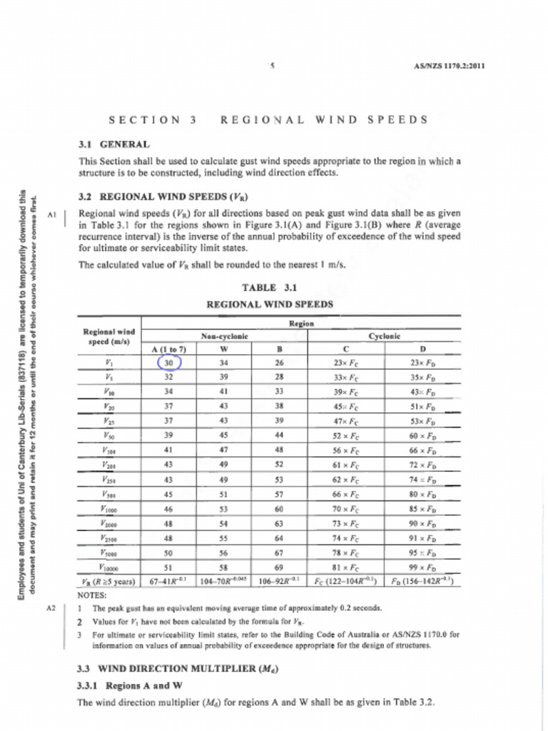 Regional Wind Speed | PDF
