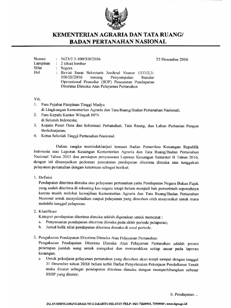 Revisi Surat Sekjen - Penutupan Berkas | PDF