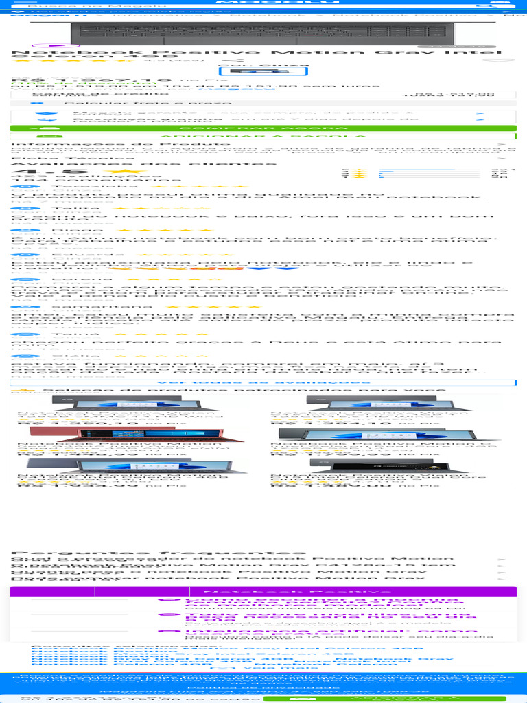 Notebook Positivo Motion Gray Intel Celeron 4GB - 128GB Tela 15,6" Windows 11 + Office 365 ...