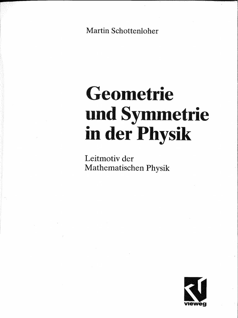 Geometrie Und Symmetrie in Der Physik | PDF