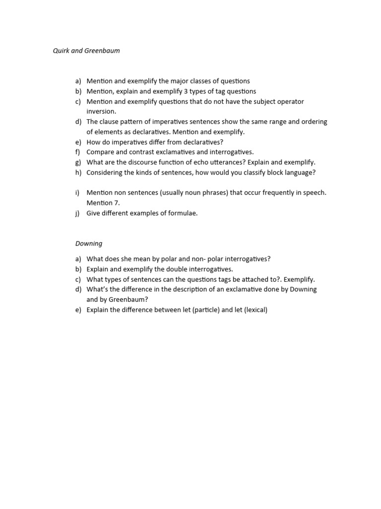 Quirk and Greenbaum | PDF | Language Arts & Discipline