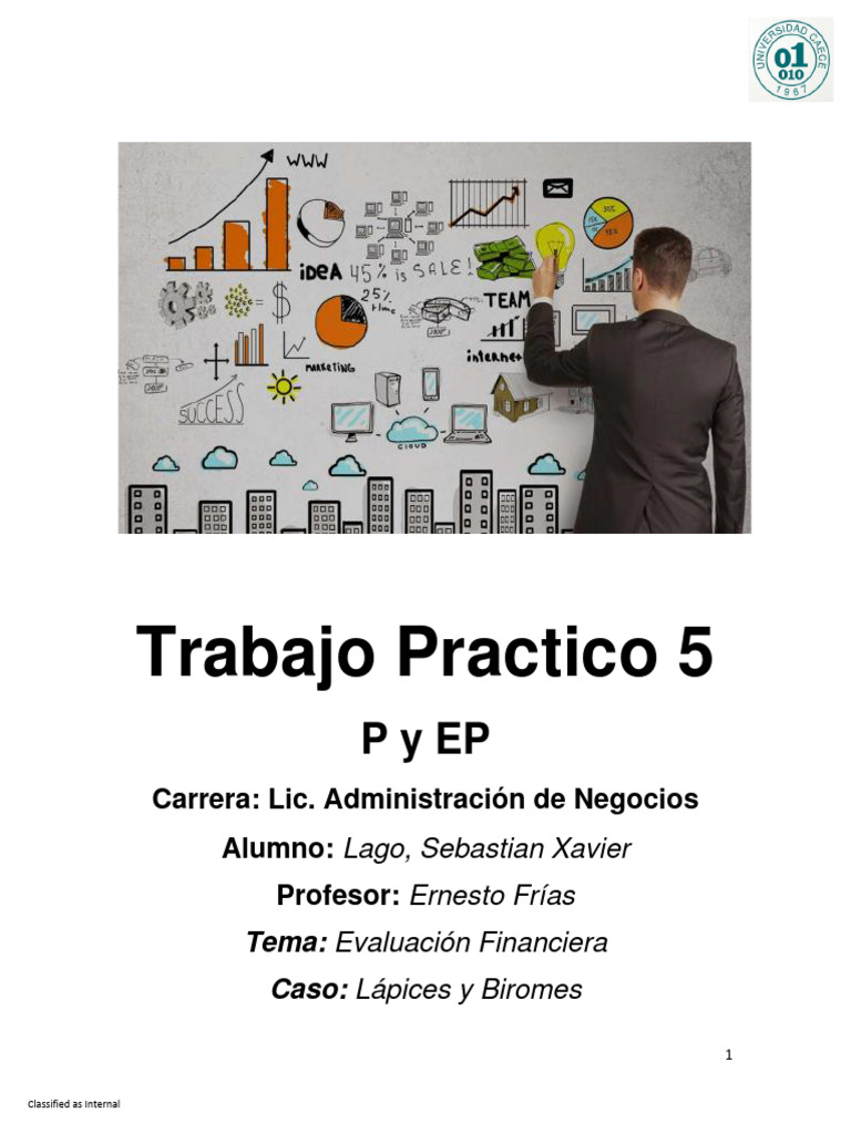 Lago Sebastian - Pyef TP05 2023 | PDF | Análisis de sensibilidad | Economias