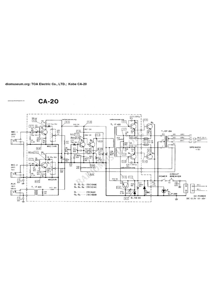 CA20 INPUT DIAGRAM | PDF