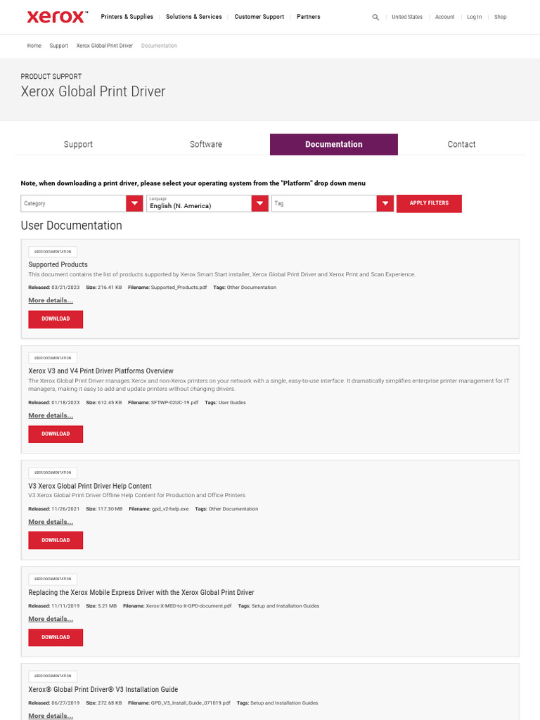 Documentation - Xerox Global Print Driver - Windows 11 - Xerox | PDF | Printer (Computing ...