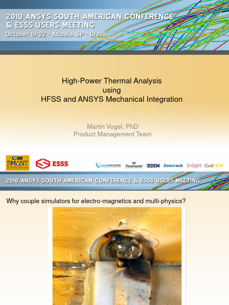 High-Power Thermal Analysis Using HFSS and ANSYS ... - ESSS | PDF ... High-Power Thermal Analysis Using HFSS and ANSYS ... - ESSS | PDF ...