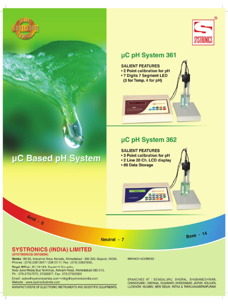 Digital PH Meter 361 | PDF