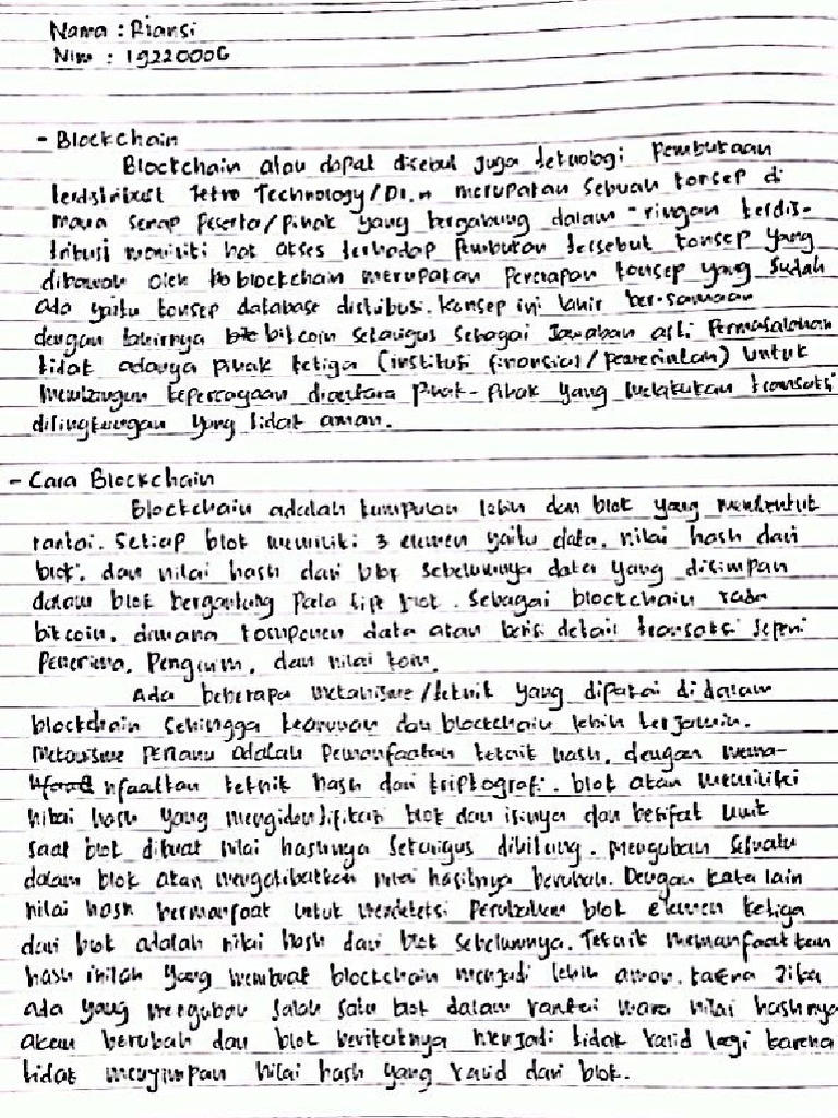 Ringkasan Tugas Week 1-7 | PDF