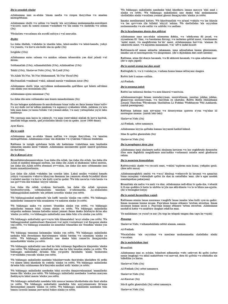 DOA NIA WORD | PDF