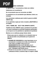 Dibujos Cinco Pasos para Hacer Una Buena Confesion | PDF