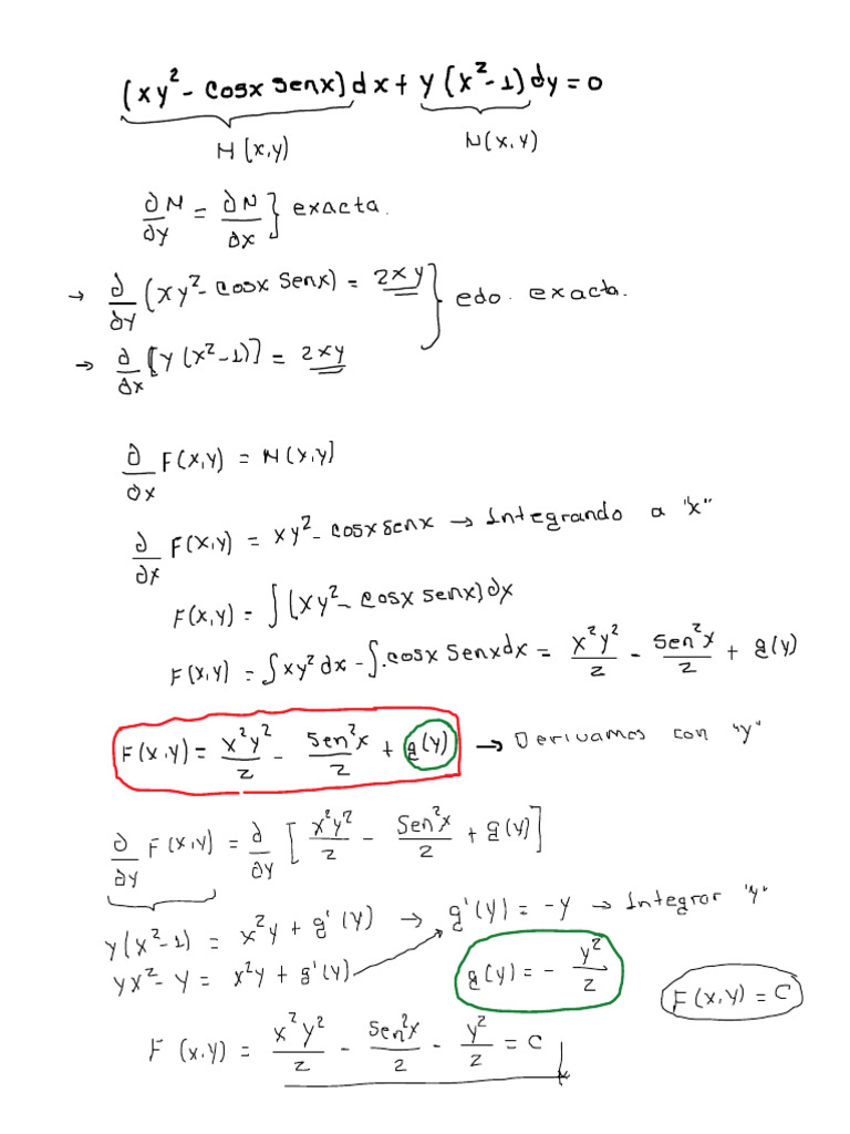 Exactas y Factor Integrante | PDF