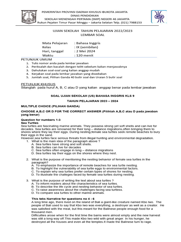Soal Ujian Sekolah Bahasa Inggris Kls 9 Pdf Komodo Dragon Lionel