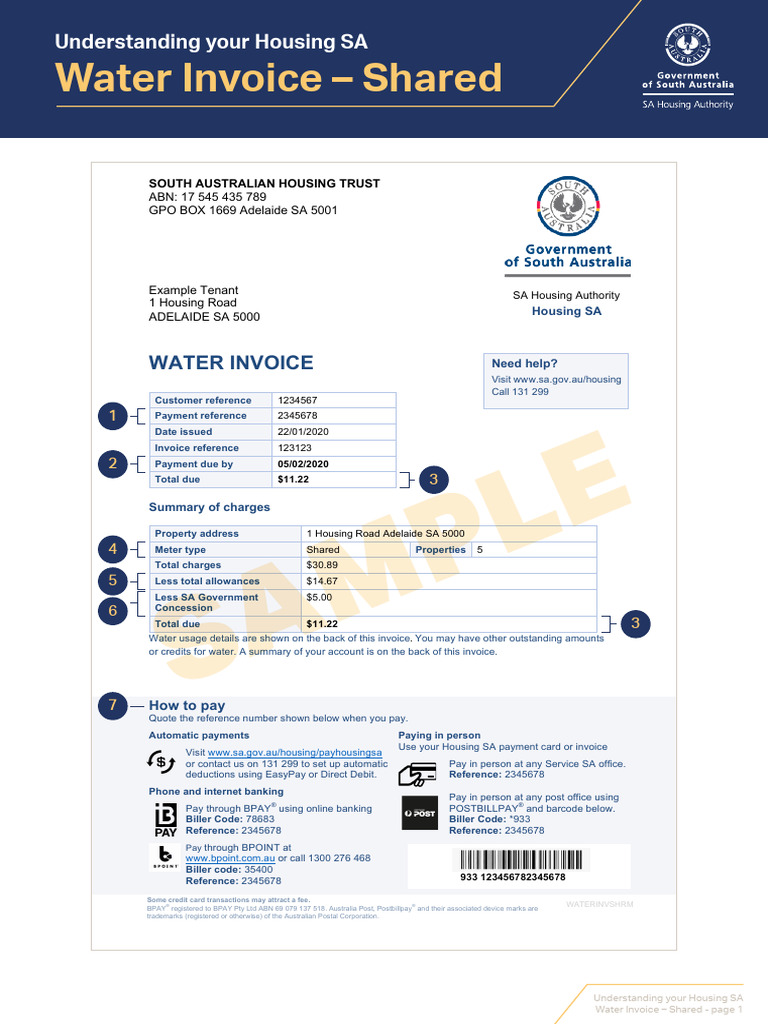 Understanding Your Water Invoice If You Have A Shared Water Meter | PDF ...