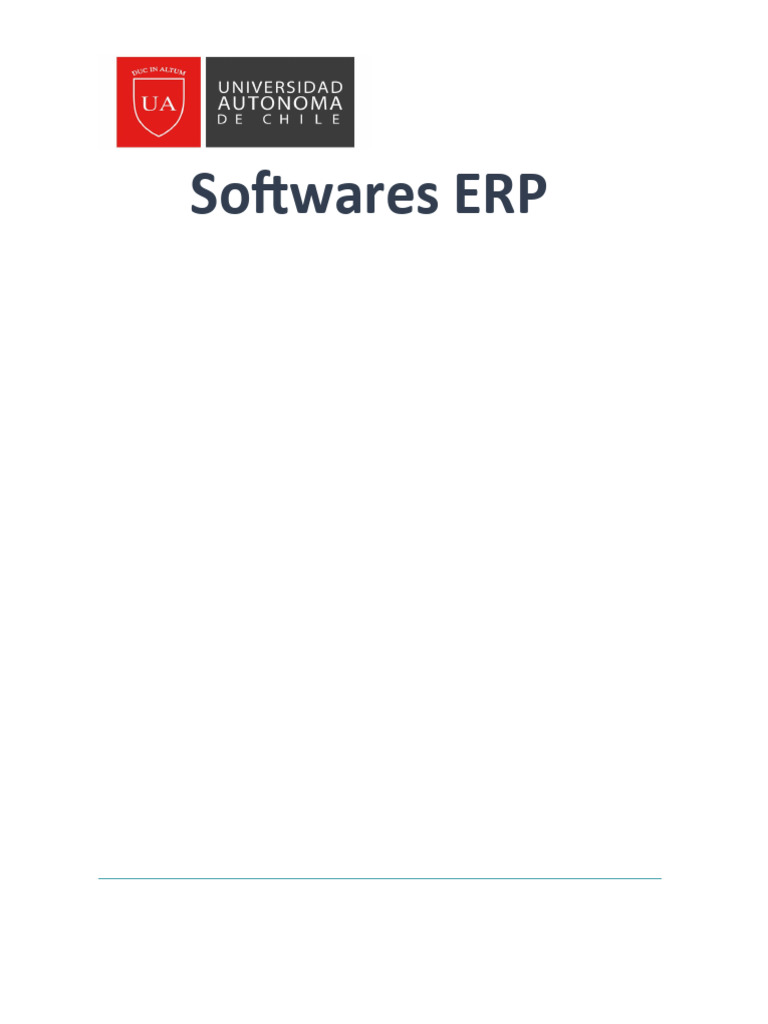 Trabajo ERP | PDF | Planificación de recursos empresariales ...