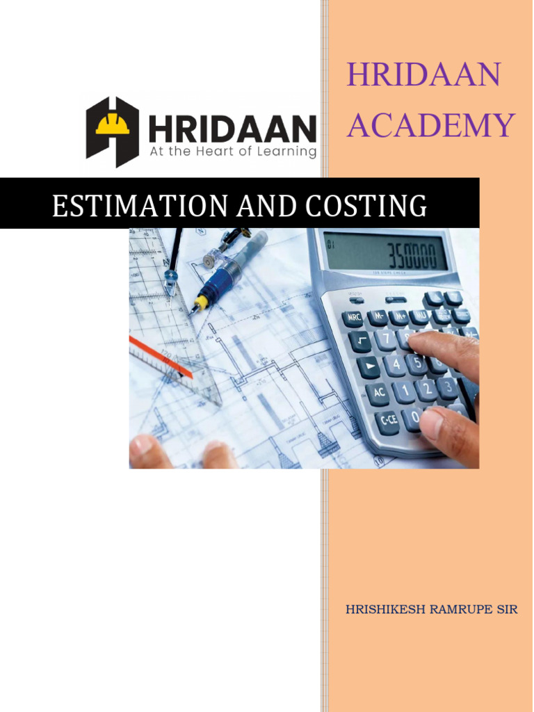 004) Estimating, Costing & Valuation | PDF | Specification (Technical Standard) | Concrete