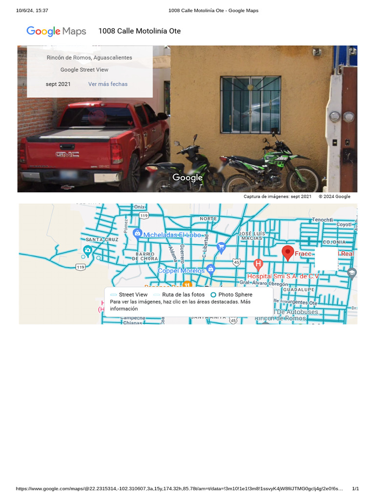 1008 Calle Motolinía Ote - Google Maps | PDF