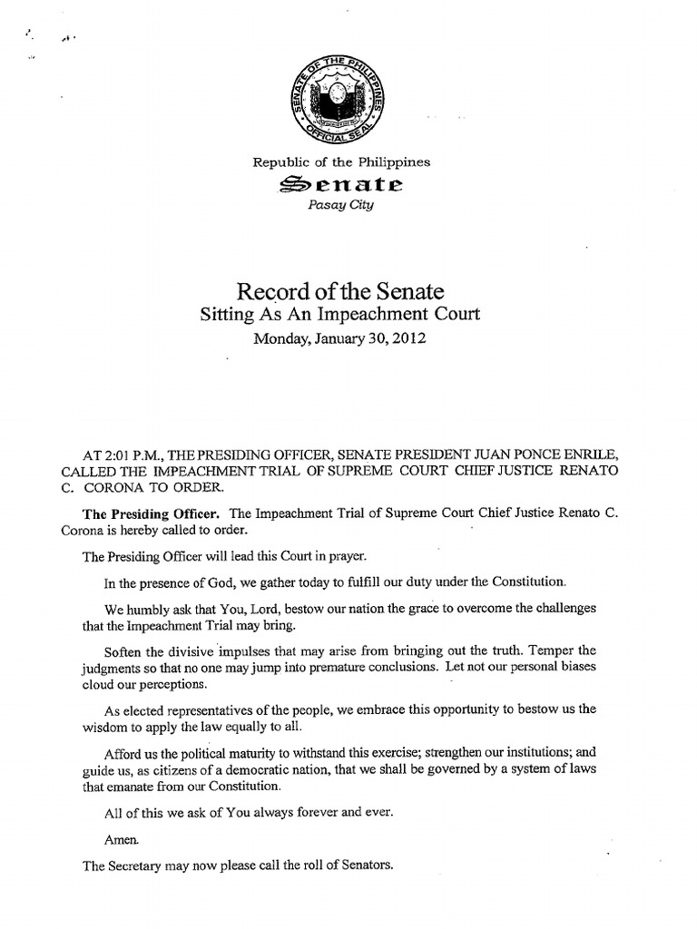 Record of The Senate | PDF