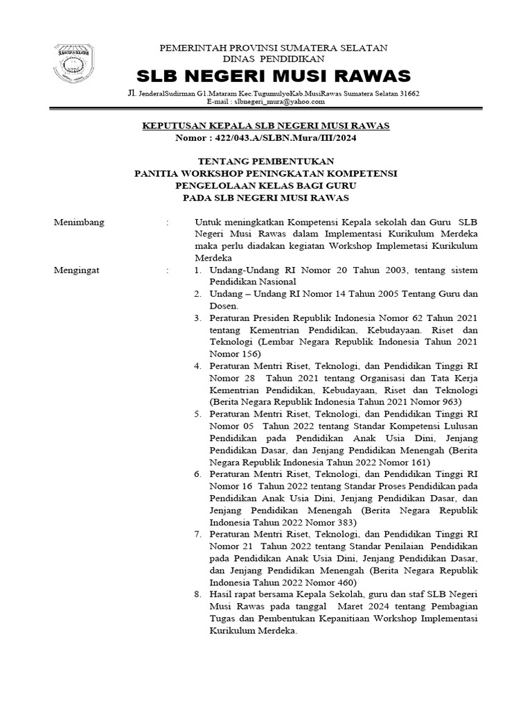 SK Panitia KPS 2024 | PDF