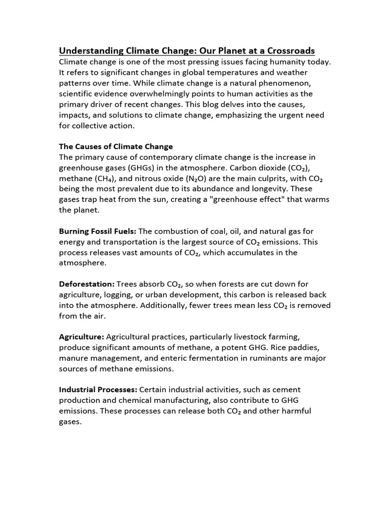 Understanding Climate Change | PDF | Climate Change | Greenhouse Gas