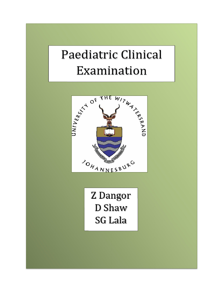 Paeds Clinical Examination Booklet | PDF | Heart | Physical Examination